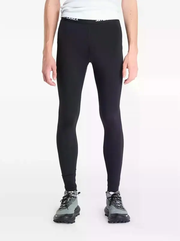Adidas Logo-waistband Base Layer Leggings