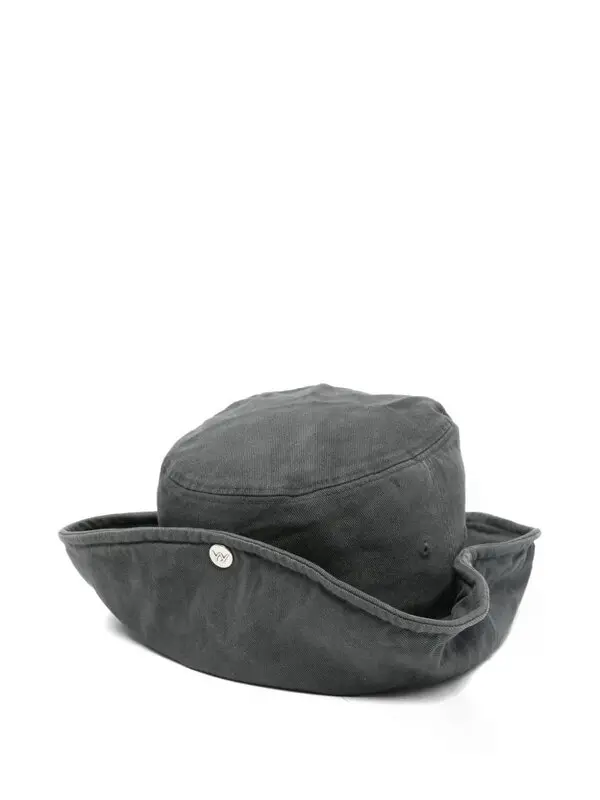 OPEN YY Chin-strap Bucket Hat - Grey