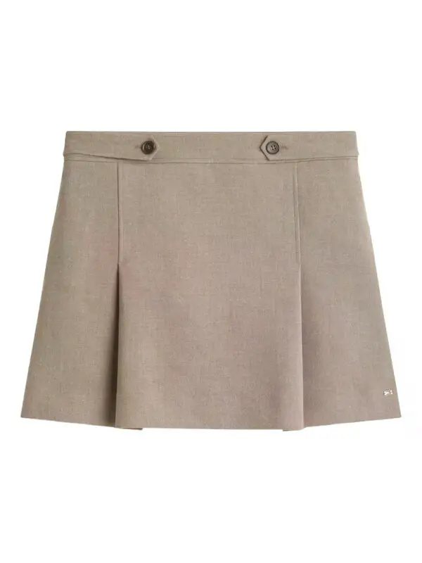 Tommy Hilfiger A-line Mini Skirt With Button Detail