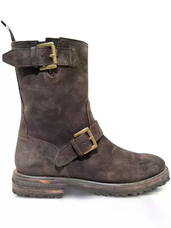 CALCE Buckle Biker Boots