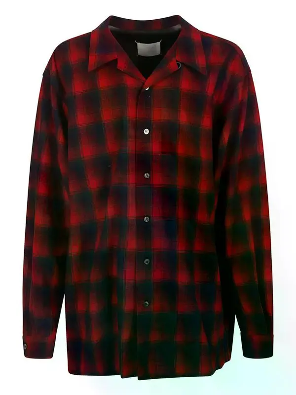 MAISON MARGIELA Plaid Label-detail Shirt