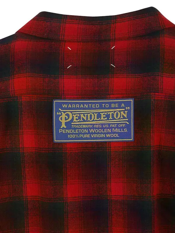 MAISON MARGIELA Plaid Label-detail Shirt