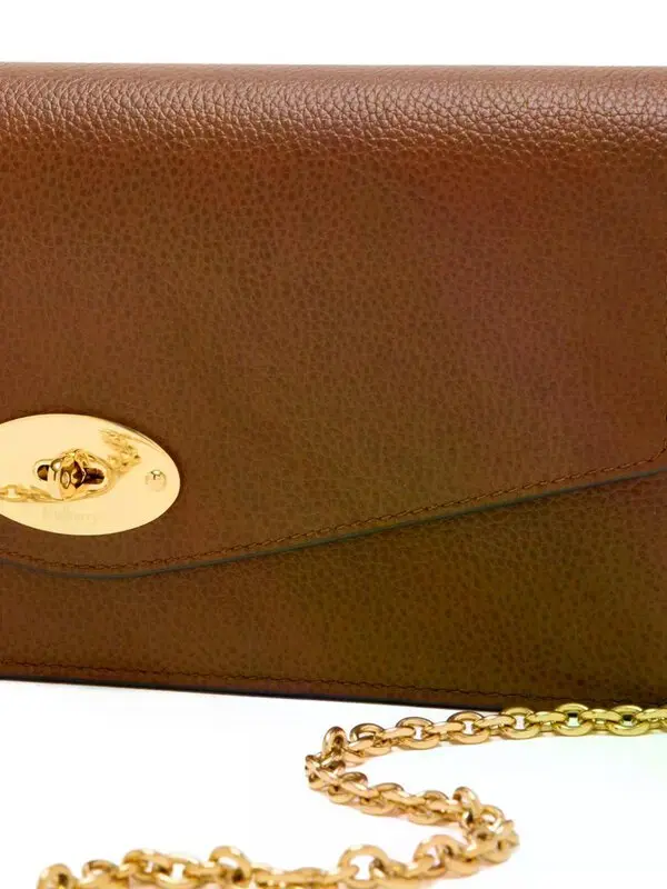 Mulberry Darley Chain-strap Clutch Bag - Brown