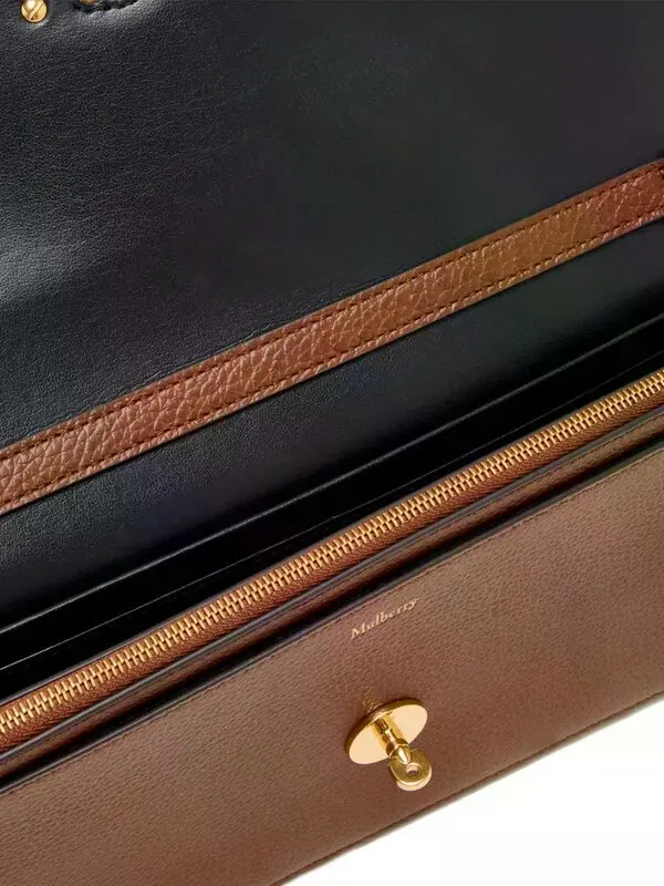 Mulberry Darley Chain-strap Clutch Bag - Brown