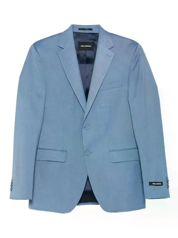 Karl Lagerfeld Mélange-effect Blazer - Blue