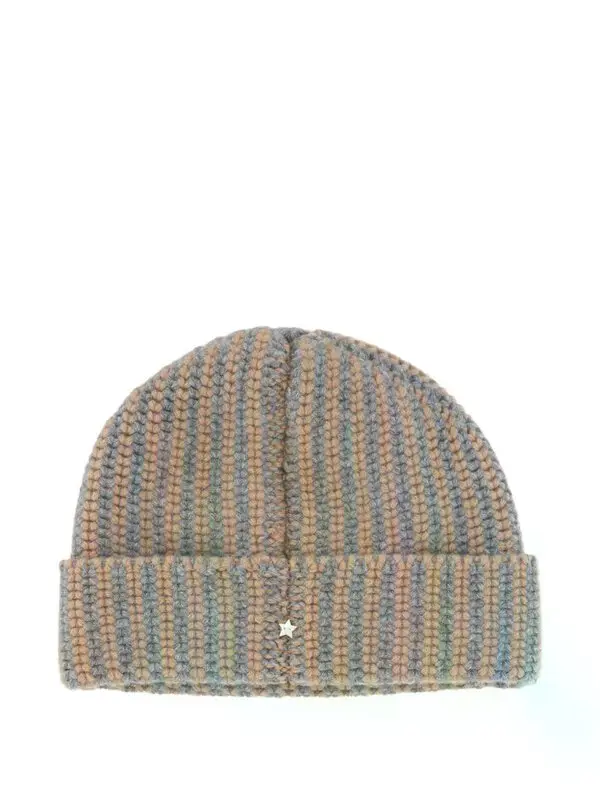 Lorena Antoniazzi Patterned Beanie With Star Detail - Grey