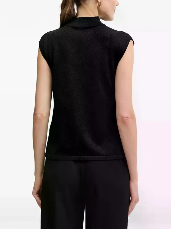 Joseph Ribkoff Sequin Embellished Mock-neck Top