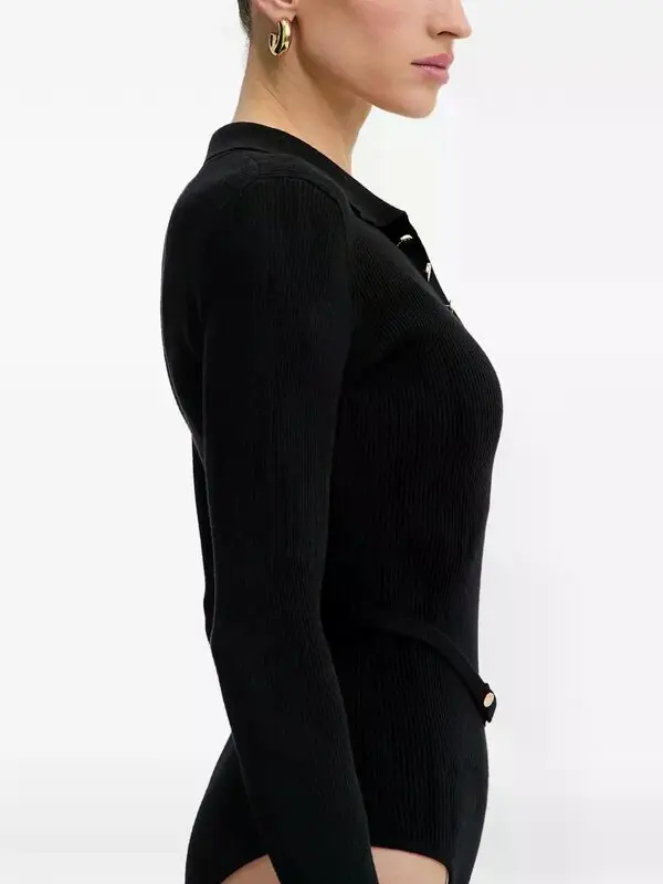 FRACOMINA Button Ribbed Top