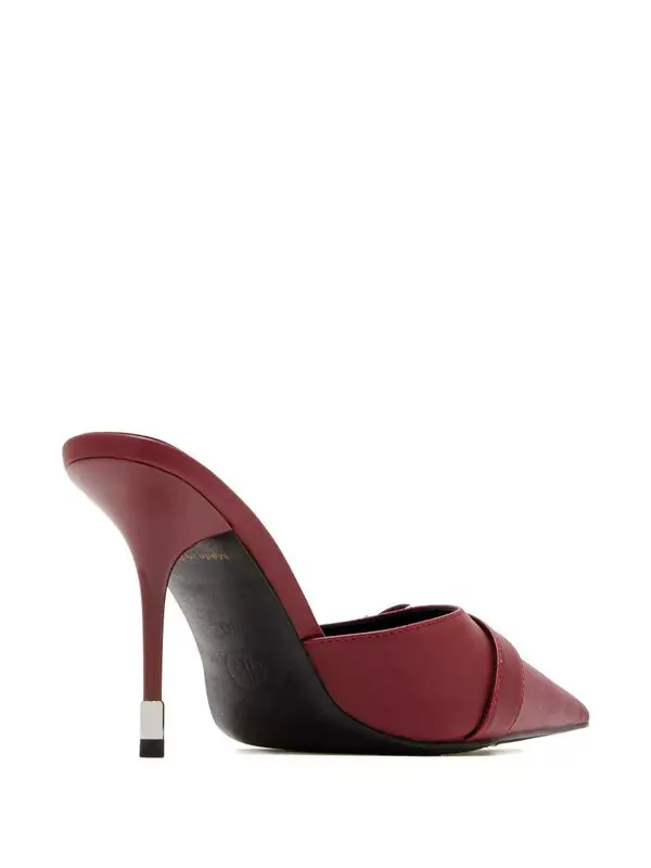 Femme La Venetia Pointed-toe Mules - Red