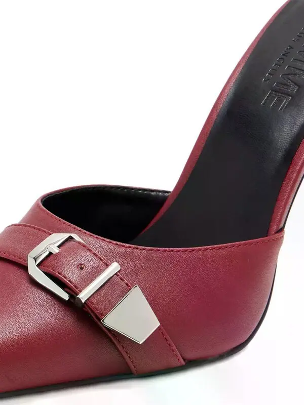Femme La Venetia Pointed-toe Mules - Red