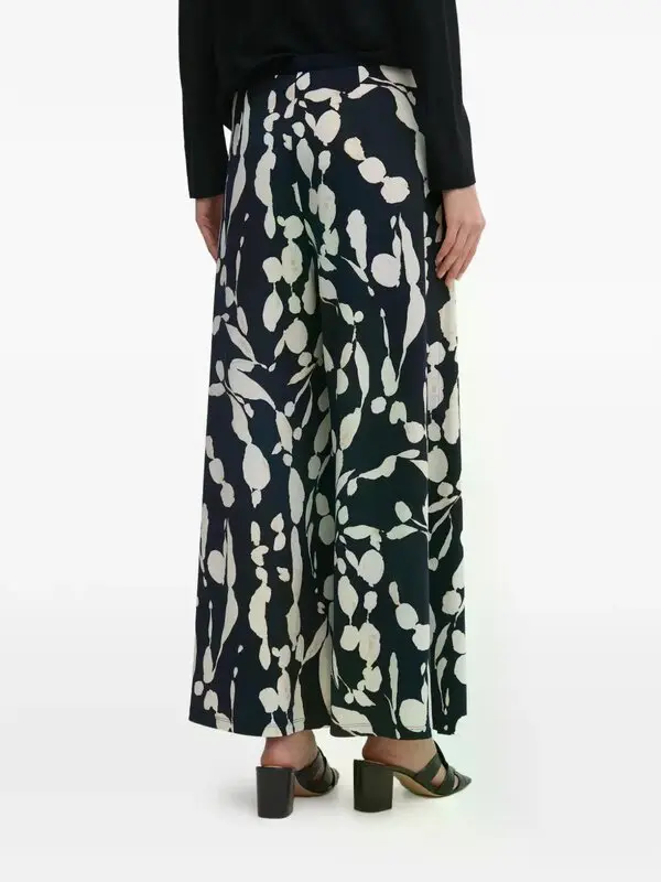 Joseph Ribkoff Floral Print Tie Trousers