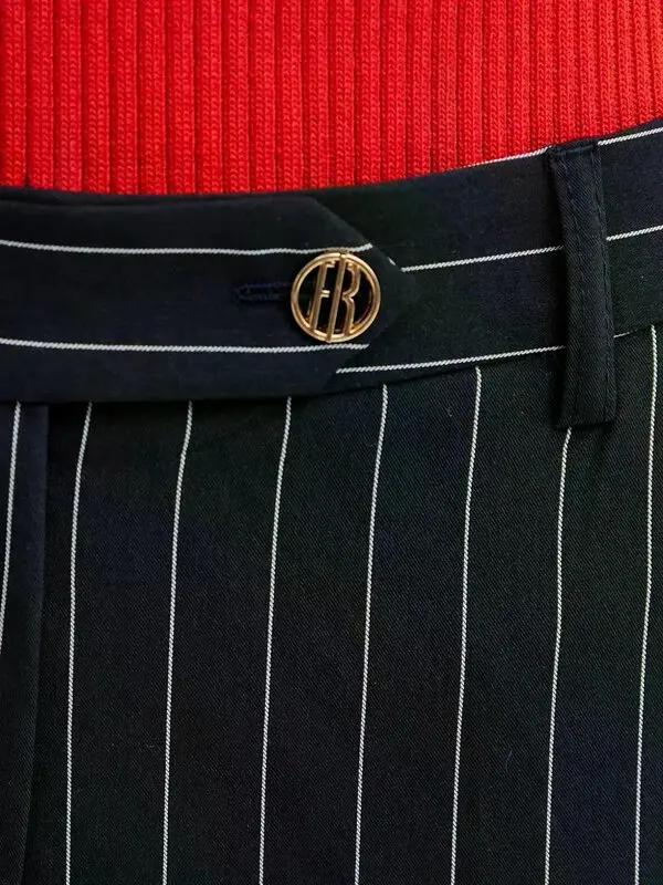 FRACOMINA Pinstripe Flared Trousers