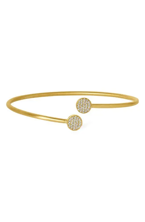 DEAN DAVIDSON Mirabeaux Pavé Twist Bangle - White Cz/gold