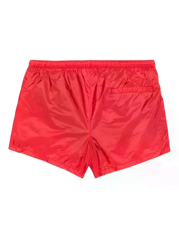 Prada Logo Swim Shorts - Red