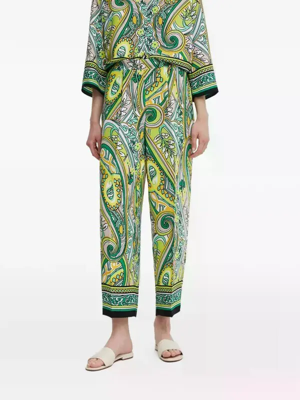 Joseph Ribkoff Paisley-print Trousers