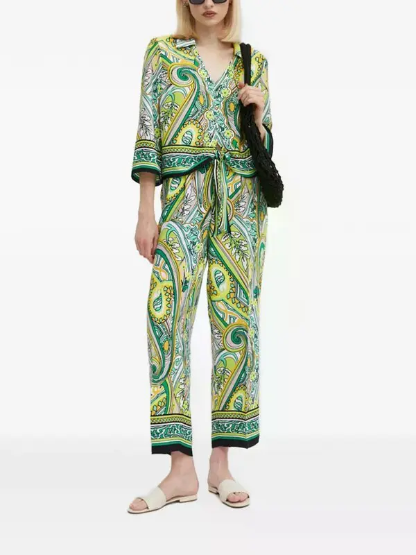 Joseph Ribkoff Paisley-print Trousers