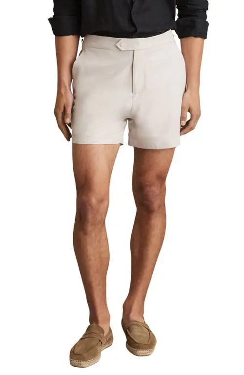 REISS Side-adjuster Swim Trunks - Off White
