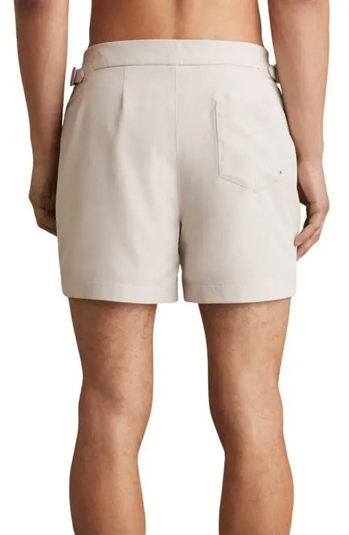REISS Side-adjuster Swim Trunks - Off White