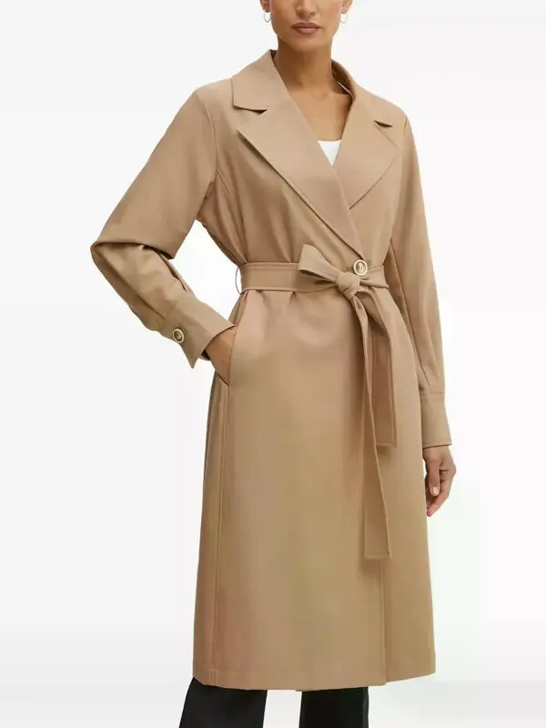 FRACOMINA Belted Double-breasted Trench Coat