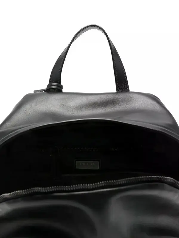 Prada Leather Backpack - Black