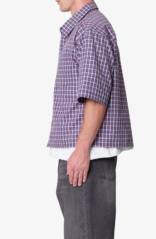 Mnml Crispy Plaid Poplin Button-up Shirt