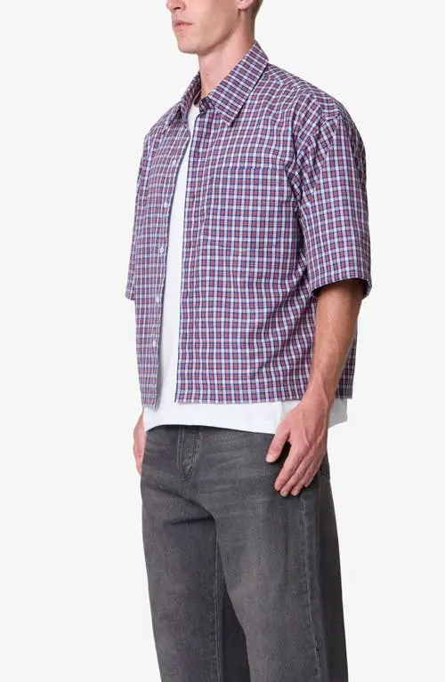 Mnml Crispy Plaid Poplin Button-up Shirt
