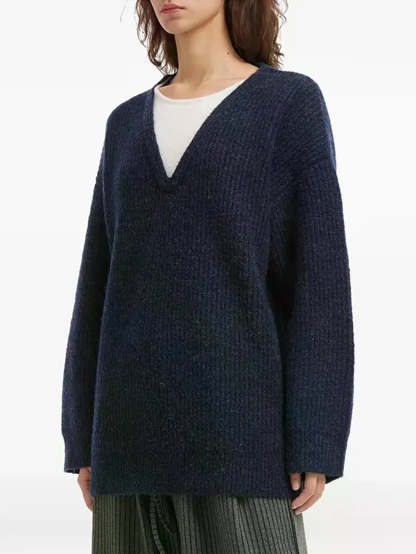 B+AB V-neck Long Sleeve Sweater