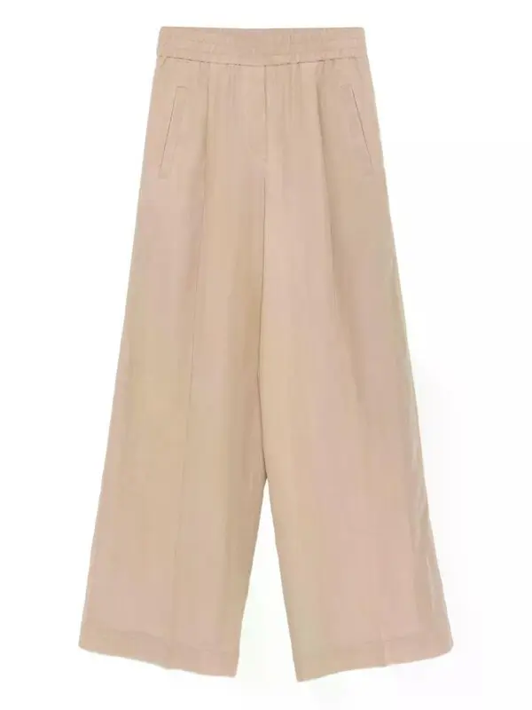 Brunello Cucinelli Elasticated Palazzo Pants - Neutrals