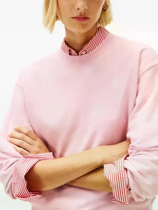 Tommy Hilfiger Logo-embroidered Sweatshirt - Pink