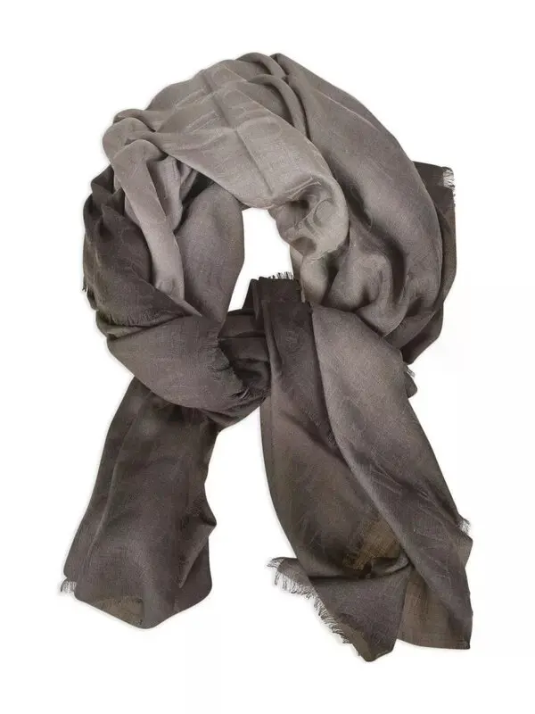 Giorgio Armani Logo Scarf - Grey