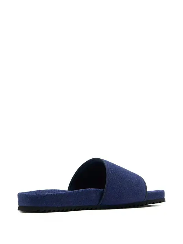 Frescobol Carioca Renato Round-toe Slides - Blue