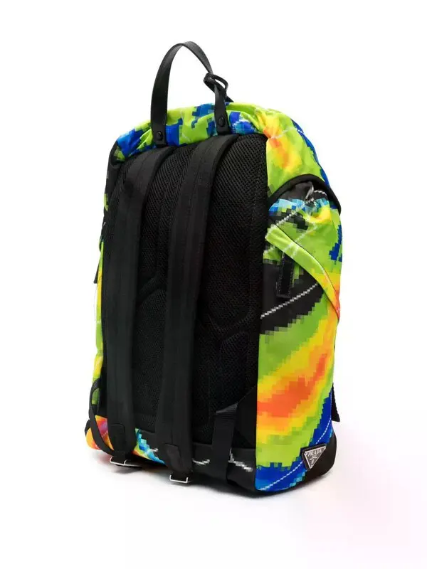 Prada Pixel-print Backpack