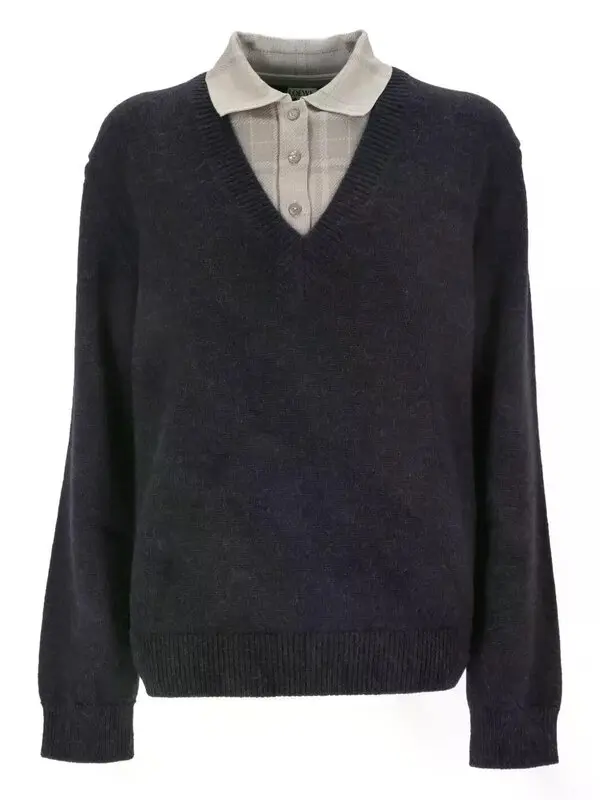 Loewe V-neck Long-sleeve Sweater