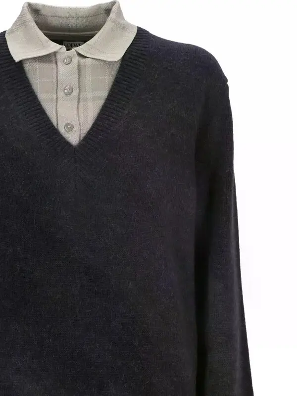 Loewe V-neck Long-sleeve Sweater