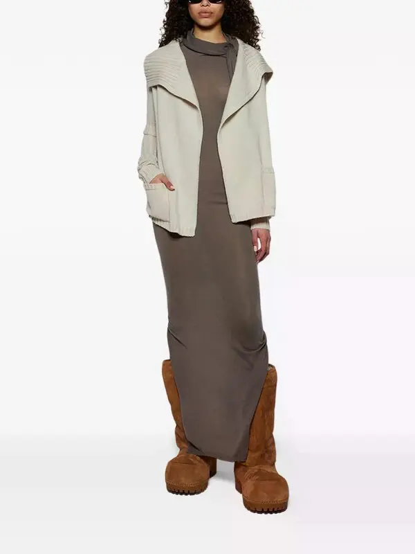 Rick Owens Shawl Cardigan - Neutrals