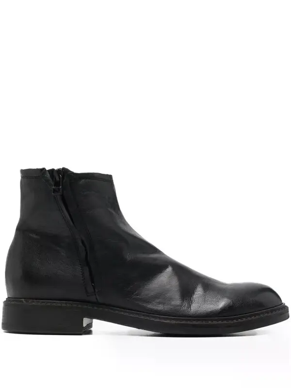 LEQARANT Leather Zip Boots