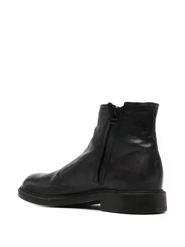 LEQARANT Leather Zip Boots