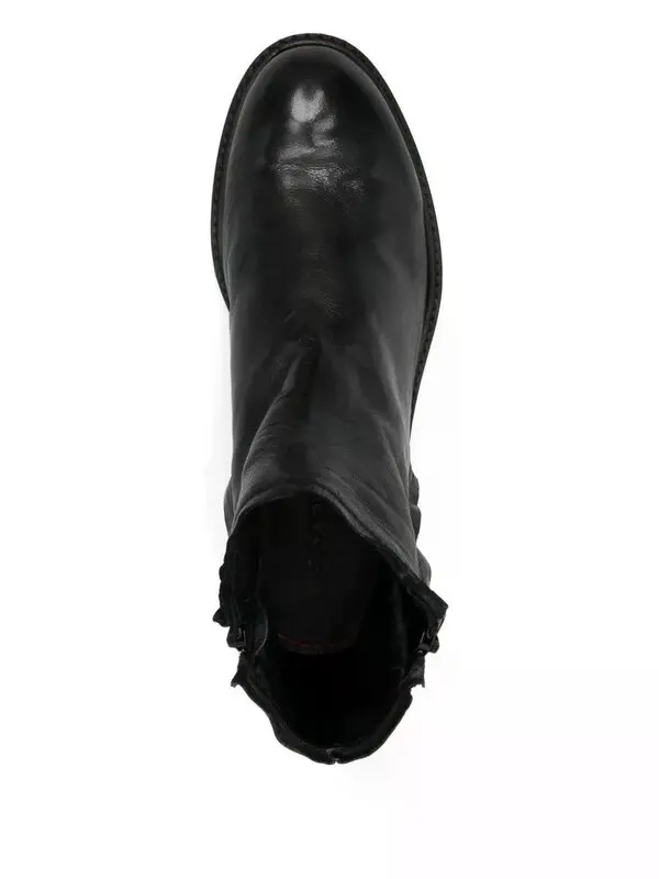 LEQARANT Leather Zip Boots