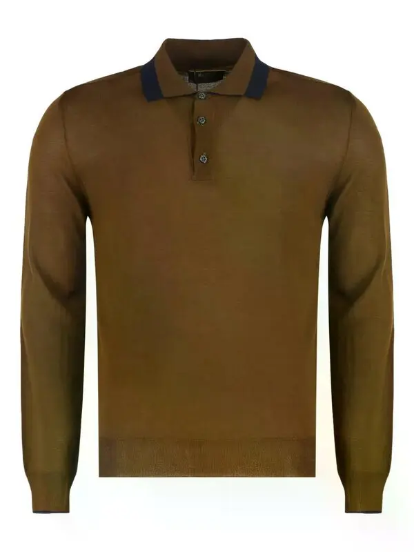 MOORER Terence-mll Button-up Polo Collar