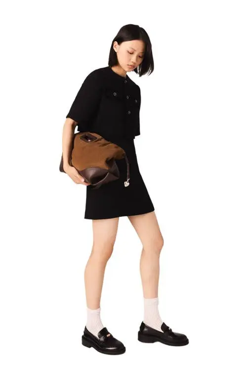 Maje 2-in-1 Tweed Dress
