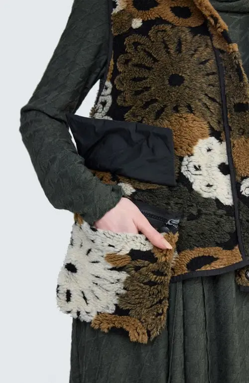 LUUKAA Eira Textured Vest - Olive