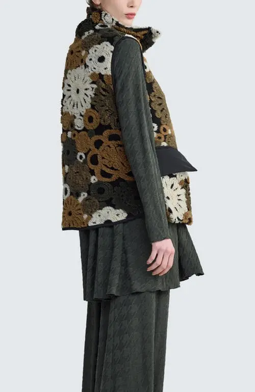 LUUKAA Eira Textured Vest - Olive