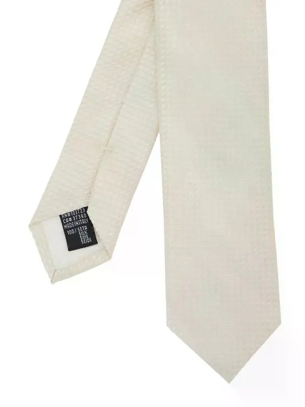 Emporio Armani Check Tie - Neutrals