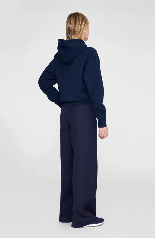 ANINE BING Debbie Shrunken Hoodie - Washed Navy