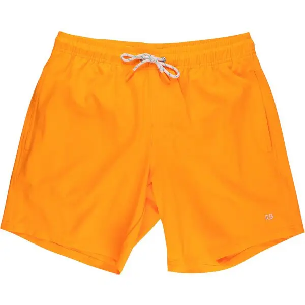 RUGGEDBUTTS Stretch Swim Trunks - Neon Orange