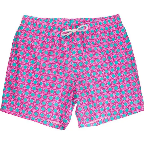 RUGGEDBUTTS Stretch Swim Trunks - Neon Sorbet Cane