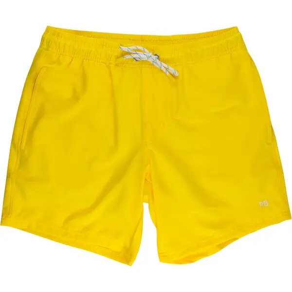 RUGGEDBUTTS Stretch Swim Trunks - Neon Yellow