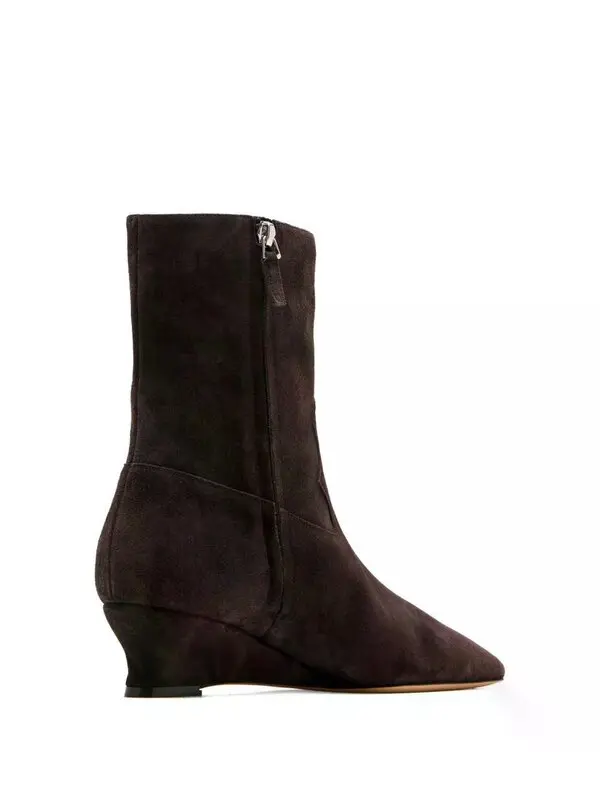 Le Monde Beryl Camille Pointed-toe Zip-fastening Boots - Brown