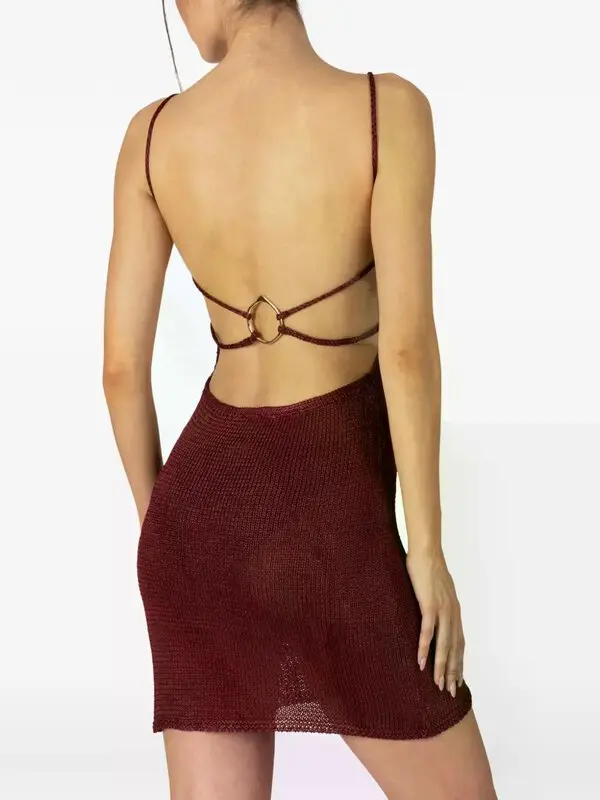 PARAMIDONNA Paloma Crochet Dress - Red