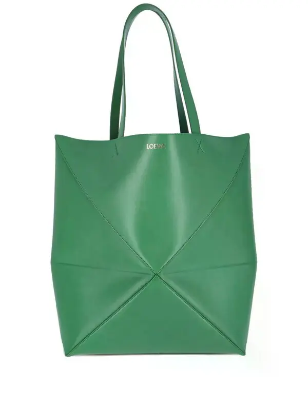 Loewe Puzzle Fold Tote Bag - Green